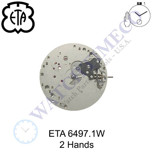 Genuine ETA 6497-1W Watch Movement Swiss 2 Hands | eBay