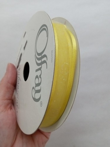 Offray Majestic Lemon Ribbon 5/8in X 25 Yards | eBay