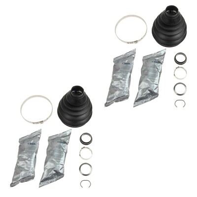 Loebro Pair Set of Front Outer Left & Right CV Joint Boot Kits for VW ...