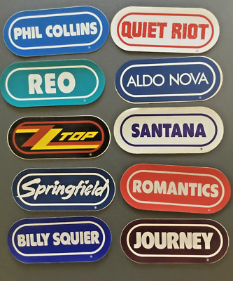 Lot of 10 Vintage WRIF 101 FM Bumper Stickers ~ ZZ Top - REO - Santana ...