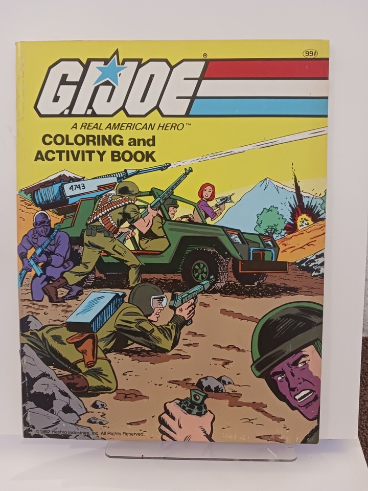 2 Vintage 1982-3 GI Joe Coloring and Activity Book (Unused) | eBay