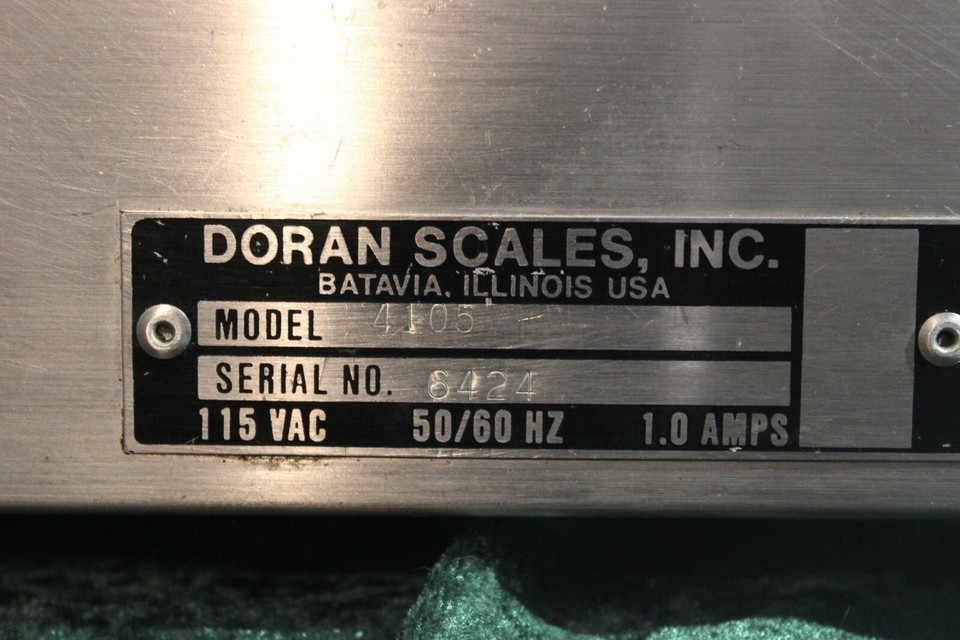 Doran Digital Scale Model 4100 Serial Number 6424 | eBay