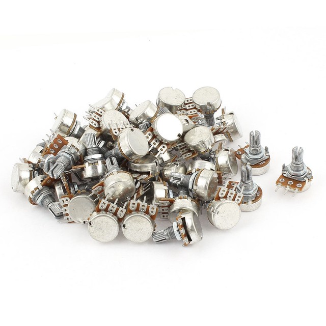 5K Ohm Split Shaft 3-Terminals Single Linear Rotary Taper ...