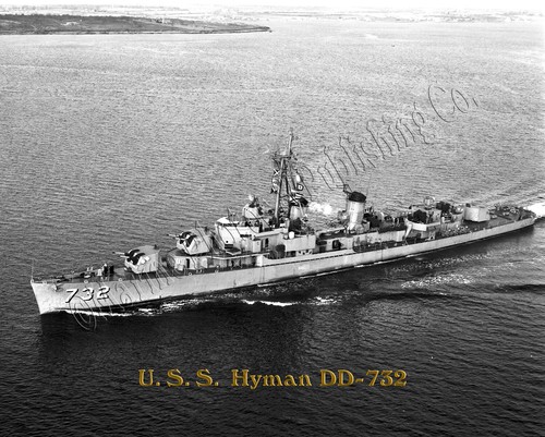 USS HYMAN DD 732 Photo Print Personalized US Navy | eBay