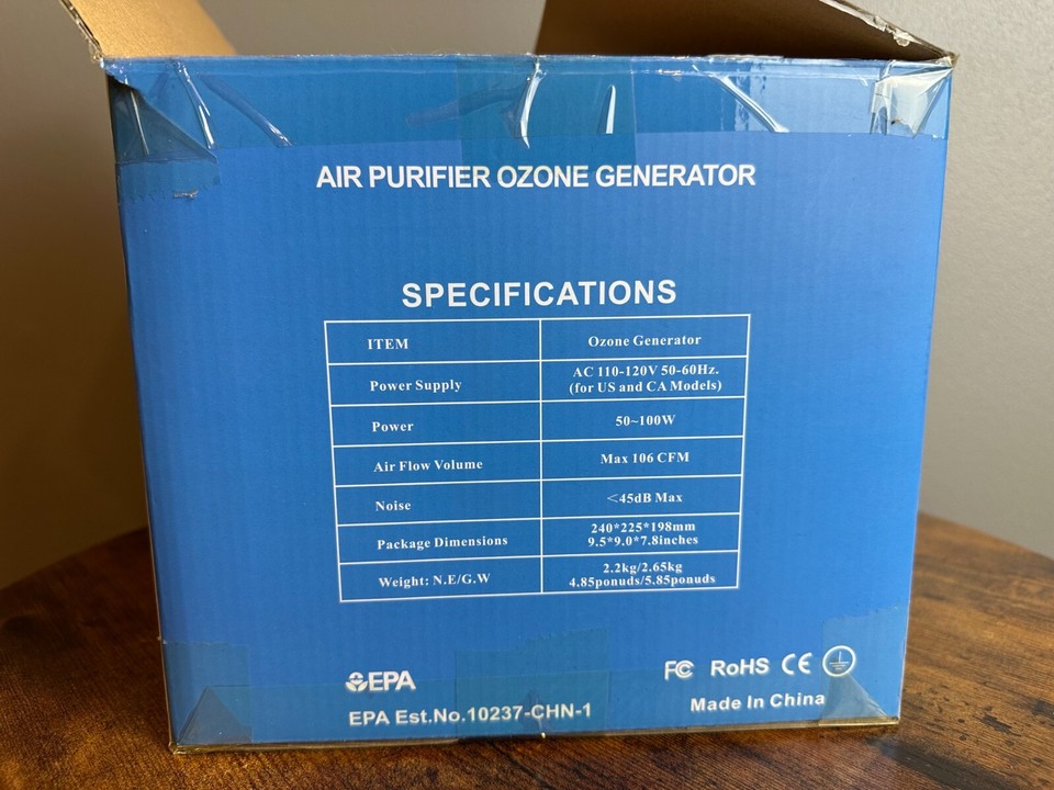 ONAMOR Ozone Generator 22,000mg/ - Ozone Machine Ionizer & O3 ...