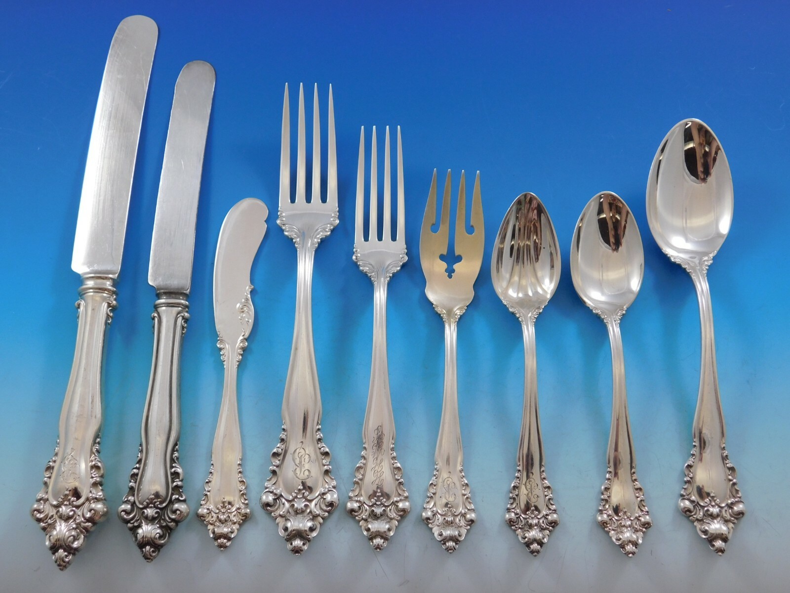 La Splendide by Reed & Barton Sterling Silver Flatware Service Set 123 ...