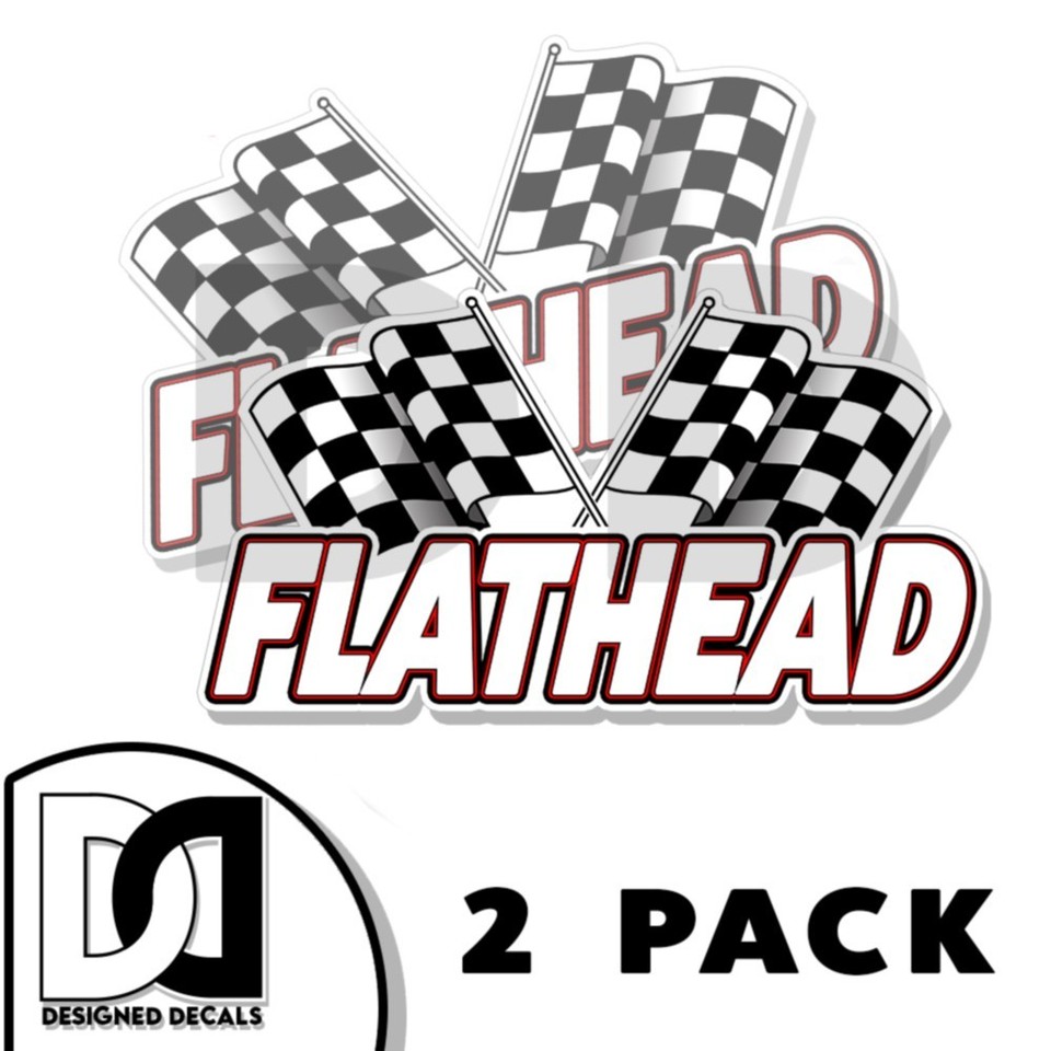 Flathead Engine Air Cleaner Decal Fits Classic Race Muscle Blower Hot ...