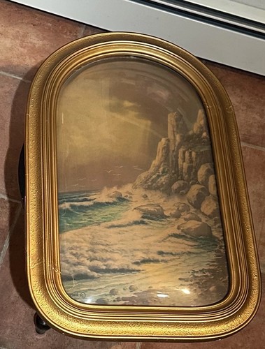 W.A Carson Bubble Glass Painting in Gilded Frame | eBay