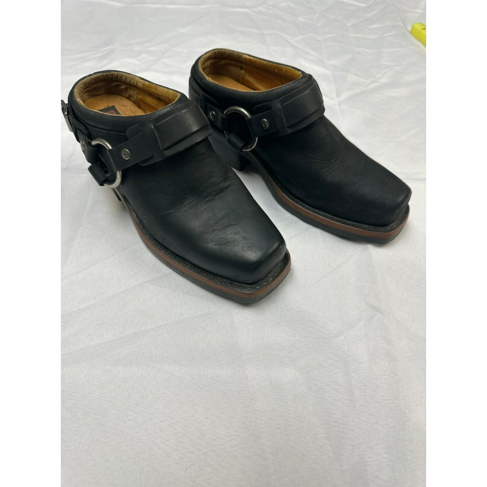 Harley-Davidson Women’s mule black slide boots size 5… - Gem