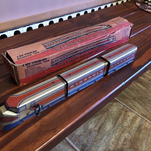 Old Wind up Tin Toy Train | eBay