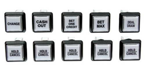 IGT GameKing Slant Top or Upright (19" Display) Slot Machine Button Kit ...