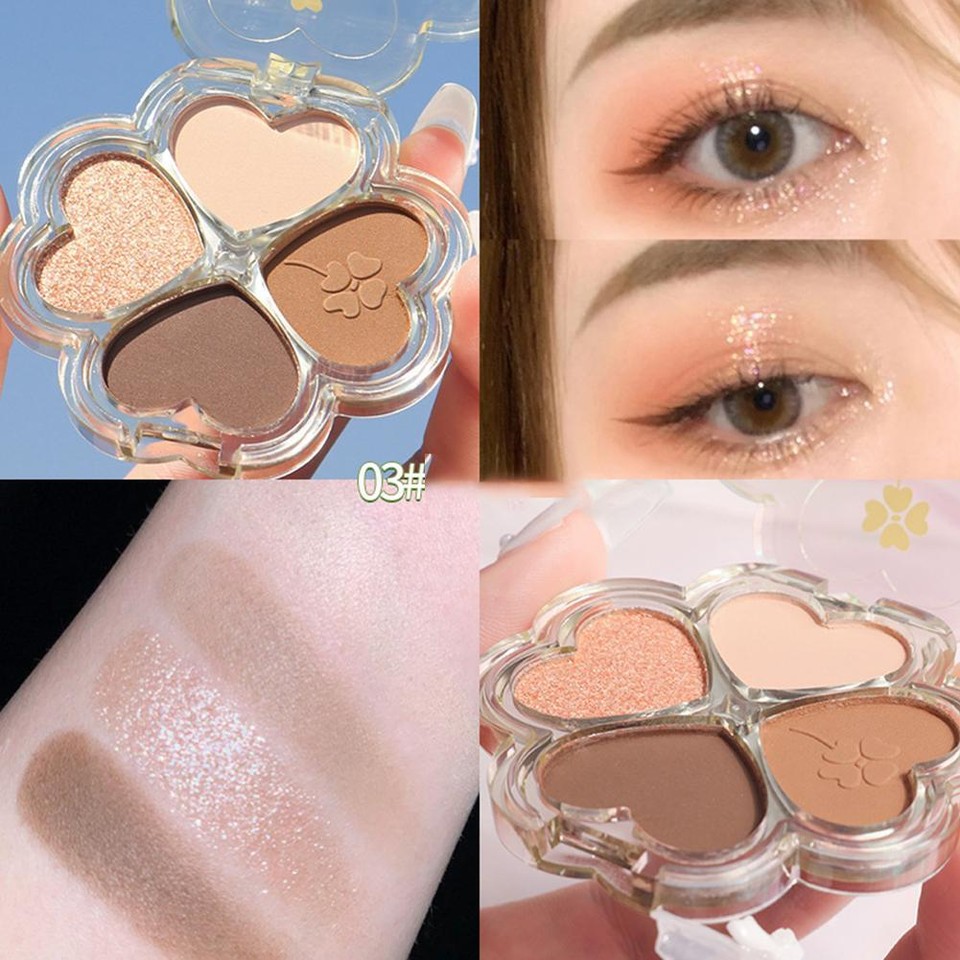Four Colour Eye Shadow Palette Eye Shadow Palette Long Lasting Eye ...