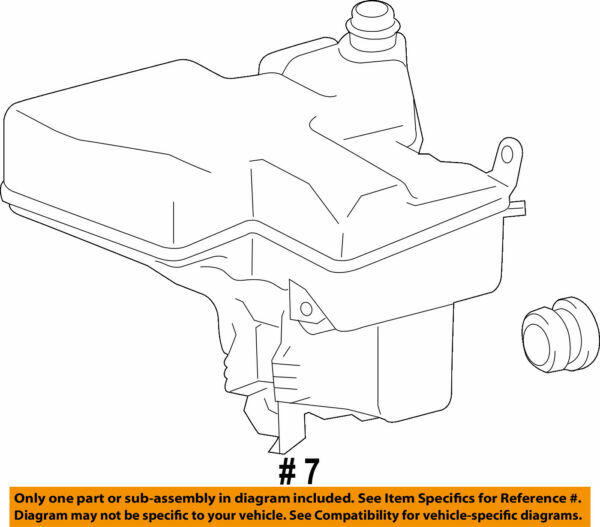 Toyota Genuine OEM 85355-30020 Jar ASSY Windshield Washer 8535530020 ...