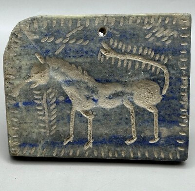 Genuine Ancient Near Eastern Sassanian Empire Lapis Lazuli Tile Tablet ...