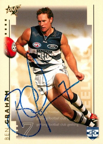 Signed 2003 GEELONG CATS AFL Card BEN GRAHAM | eBay Australia