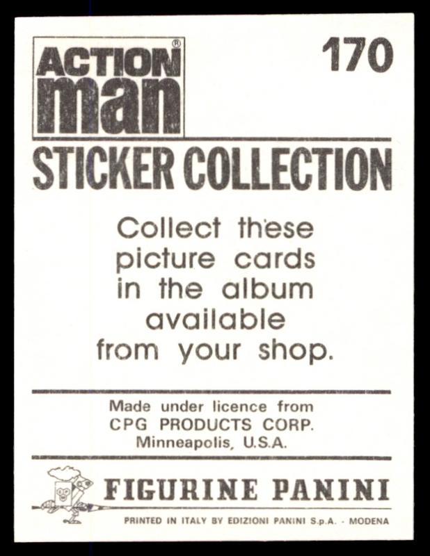 Panini Action Man Sticker 1983 No. 170 | eBay UK