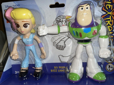 Disney's Pixar Toy Story 4 Flextreme Bendable Bo Peep & Buzz Lightyear ...