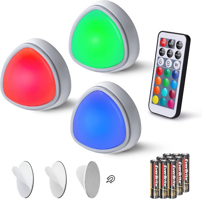 Tap Light, LED Puck Lights, Wireless Push Lights, Remote Controlled ...