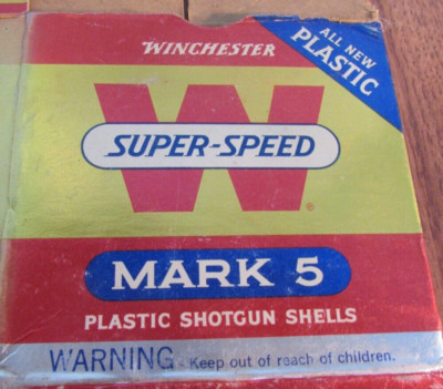 VINTAGE WINCHESTER SUPER SPEED MARK 5 CARTRIDGE SHELLS SHINY Box Empty ...