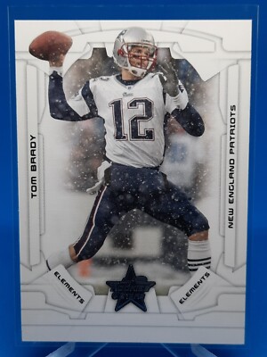 Tom Brady 2008 NFL Leaf Rookies & Stars Longevity Elements #105 HOF ...