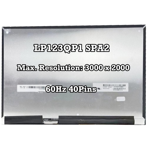 LP123QP1 SPA2 12.3" 40pins Matrix Laptop Display IPS 3000x2000 Non ...