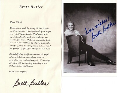 Brett Butler Autographed Photo Reprint 7 x 5 with a Letter | eBay
