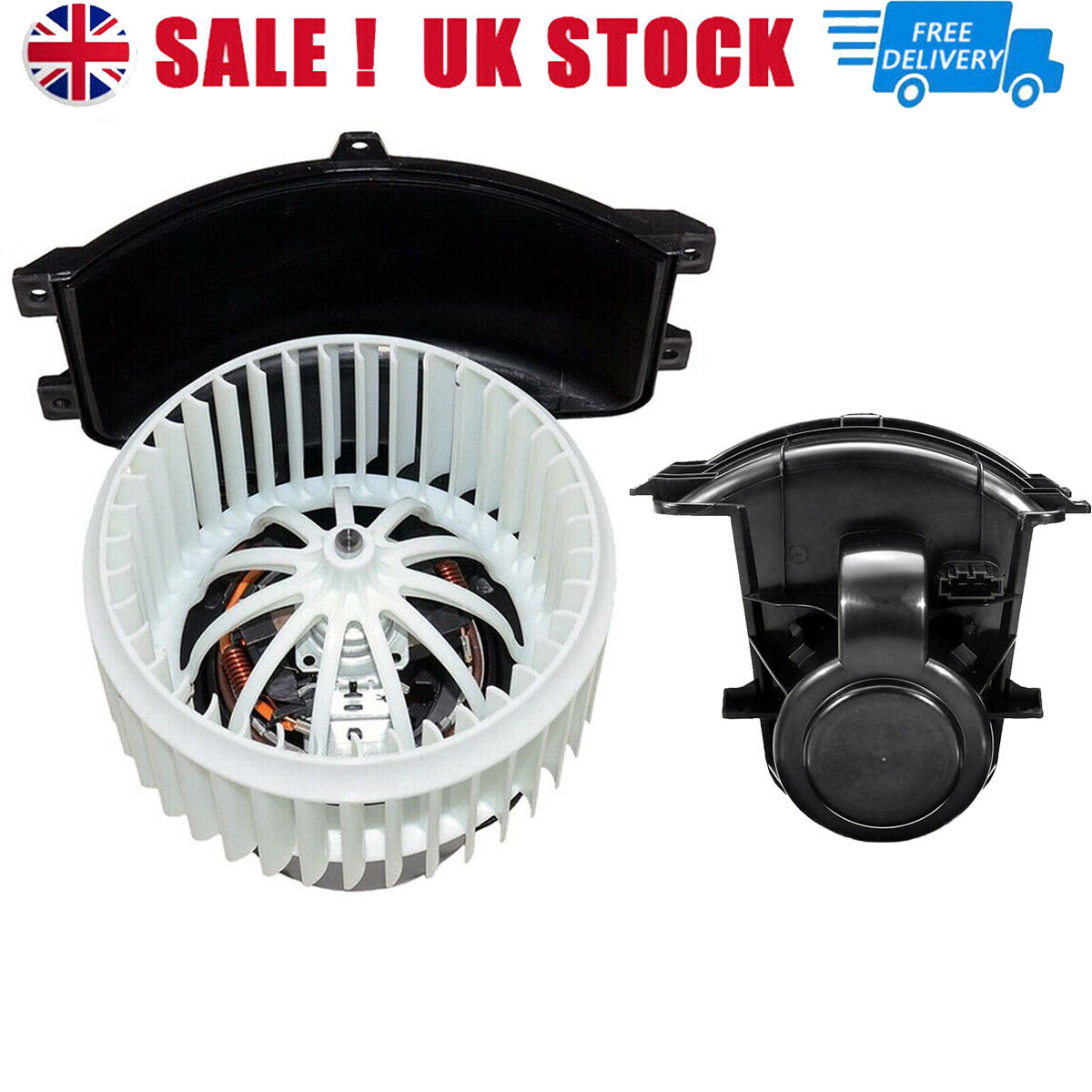 7H2819021B RIGHT HAND FOR VW TRANSPORTER T5 T6 HEATER BLOWER MOTOR FAN ...