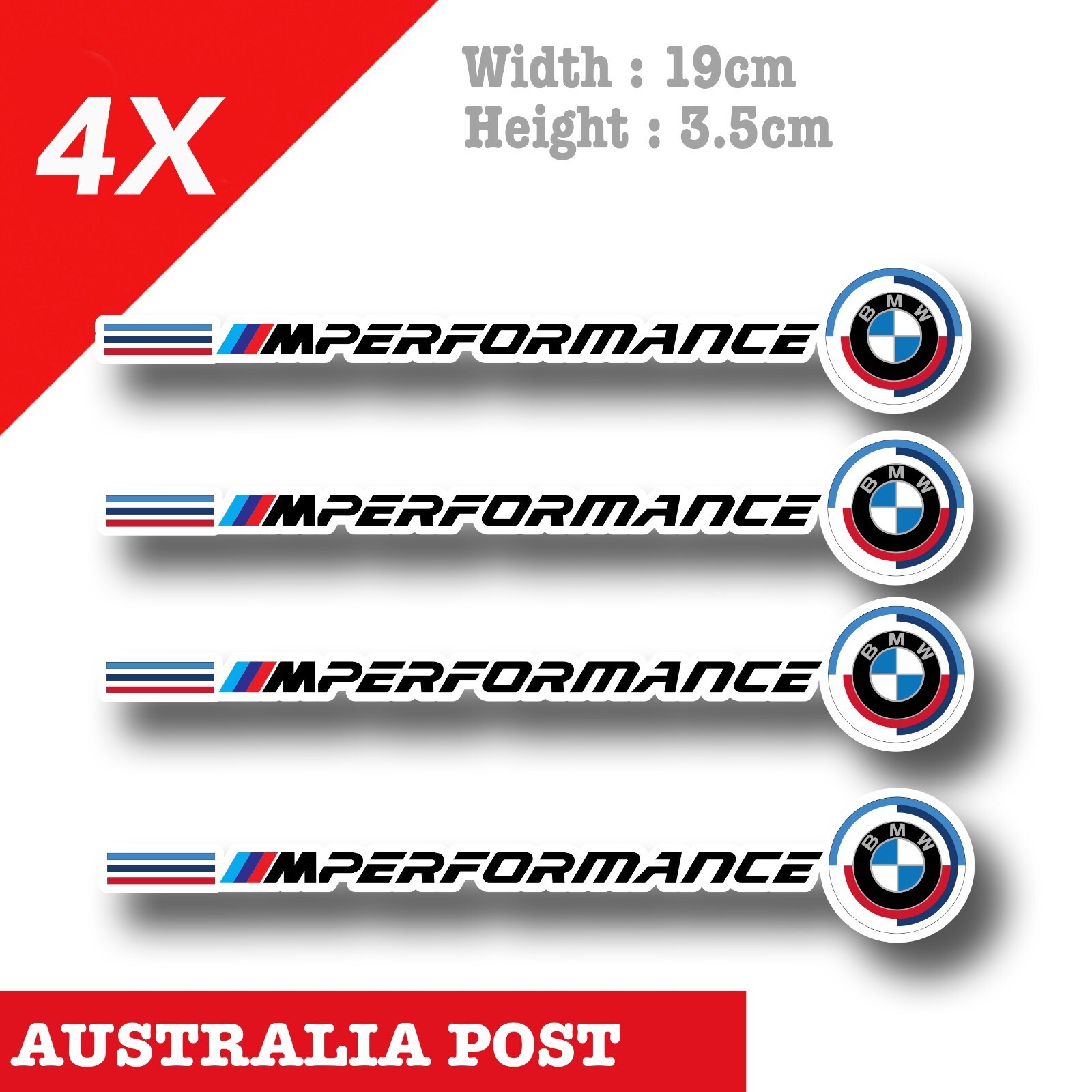BMW PERFORMANCE M Badge Logo Decal Stickers | eBay Australia