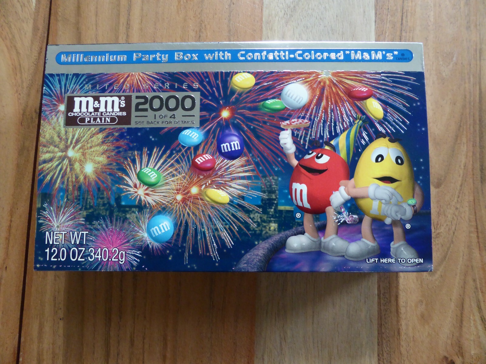M & M's Millennium 2000 Party Full Candy Box LIMITED EDITION Confetti ...