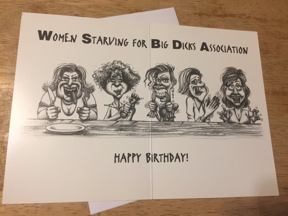 Naughty Greeting Card Funny Humor Sarcastic Rude Joke Happy Birthday ...