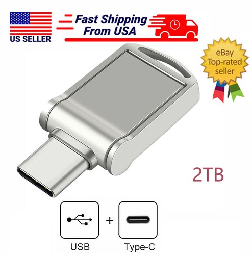 Metal TYPE C USB Flash Drive Stick 3.0 Thumb Drive U Disk 2TB For ...