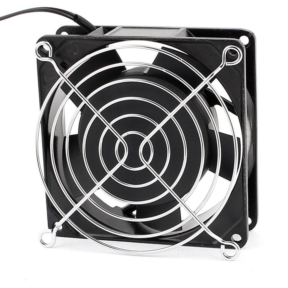 92 x 92 x 26mm 220V-240V 0.07A PC CPU Case Computer Cooling Fan w Metal ...