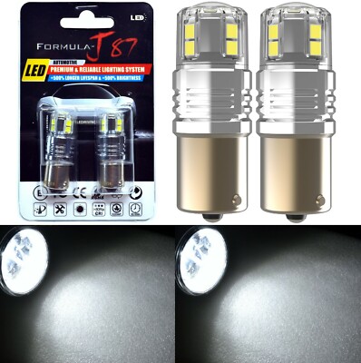 LED 15W 795X BA15S White 6000K Two Bulbs Light Replacement Lamp Stock ...