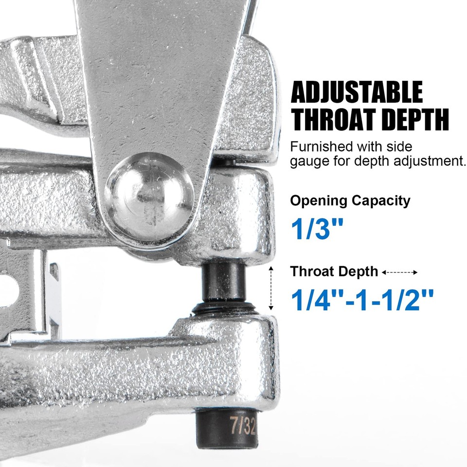 Metal Hole Punch Tool Set - Professional Heavy Duty Hole Punch for ...