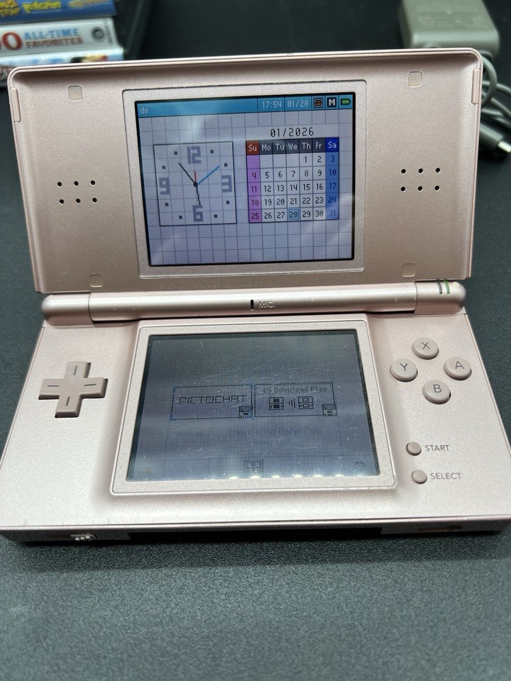 Nintendo DS Lite Rose Gold Console Bundle w/ Games | eBay