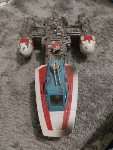 Vintage 1999 Star Wars Hasbro Red Y Wing Starfighter Ship | eBay UK