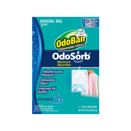 OdoBan Eliminates Odors OdoSorb Moisture Absorber Ocean Breeze Hanging ...