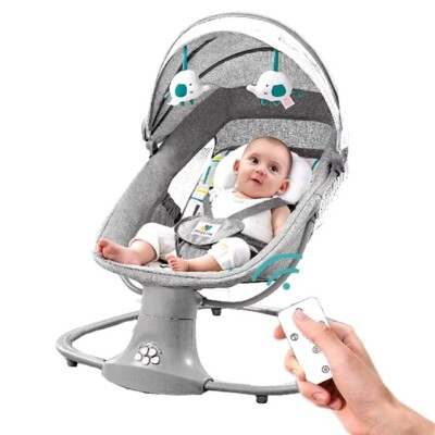 Sdraietta dondolo neonato elettrica culla con bluetooth e telecomando ...