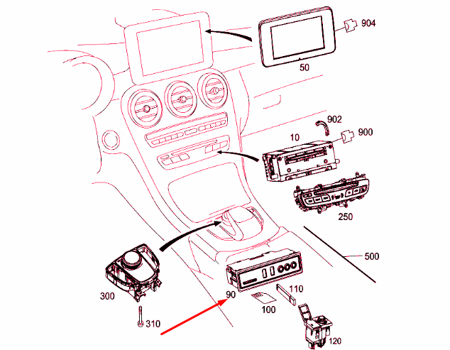 MERCEDES-BENZ C W205 Multimedia Connecting Unit A2138200401 NEW GENUINE ...