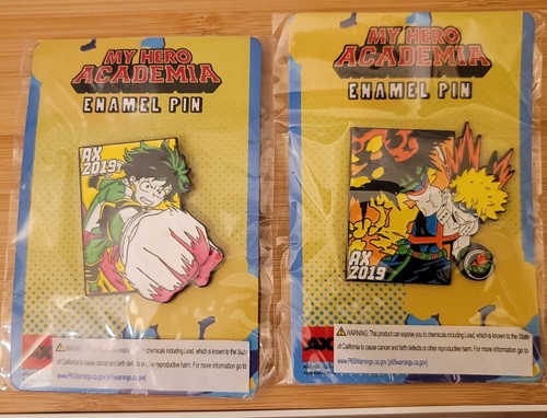 Anime Expo AX 2019 Exclusive My Hero Academia Midoriya & Bakugo Enamel ...
