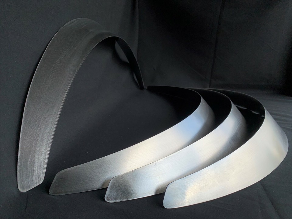 Universal Metal Fender Flares Style 2: 2" Wide, 4-piece set (hand-made ...