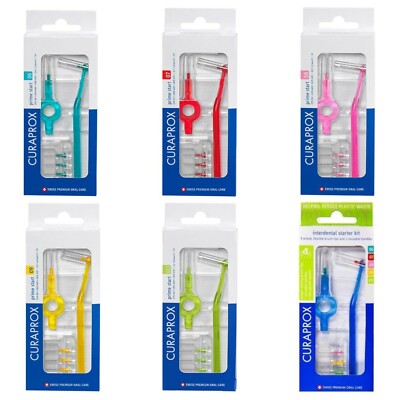 CURAPROX Prime Start, 5 Interdental toothbrushes with 2 holders | eBay UK