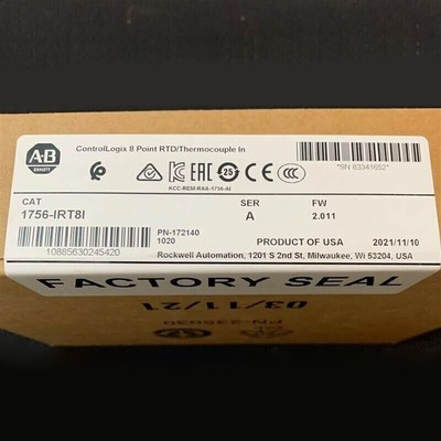 New Allen Bradley AB 1756-IRT8I SER A ControlLogix 8 Point RTD ...