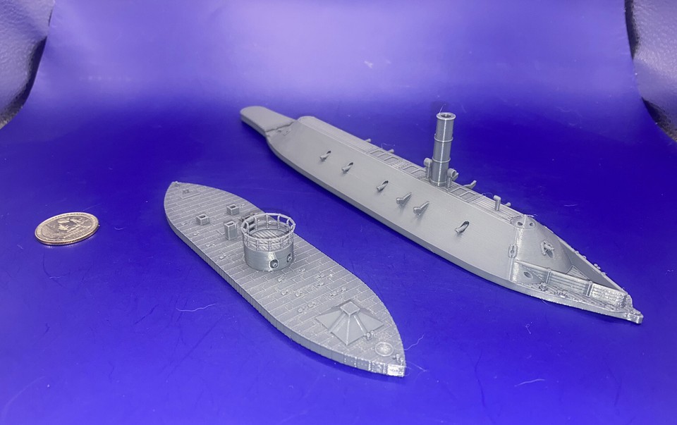 USS Monitor & CSS Virginia - 1:350 Ship Models | eBay
