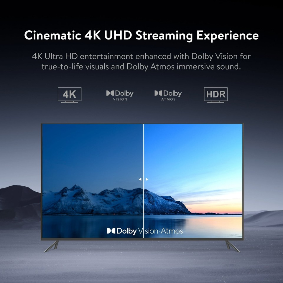 onn Google TV 4K Plus Streaming Device (New 2025) 4K UHD, Dolby Vision ...
