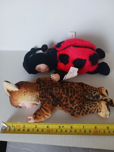 Vintage Anne Geddes 1997 Baby Ladybugs & 2000 Leopard Plush | eBay