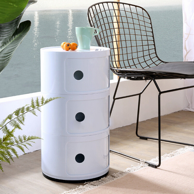 2/3/4/5 Drawers Round Storage Unit Bathroom Cabinet Chest Cupboard Side ...