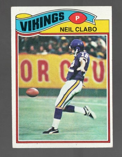 1977 Topps Neil Clabo Minnesota Vikings #477 Excellent | eBay
