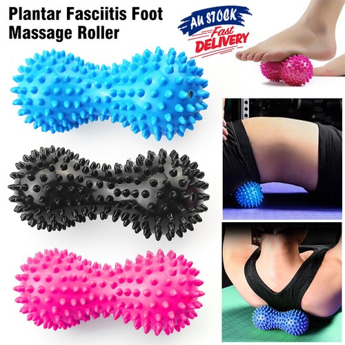 Plantar Fasciitis Foot Massage Roller with Spiky Ball for Pain Muscle ...