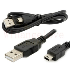 USB-5-Pin-Mini-Charger-Charging-Cable-Lead-For-Camera-TomTom-SatNav-Mp3 ...